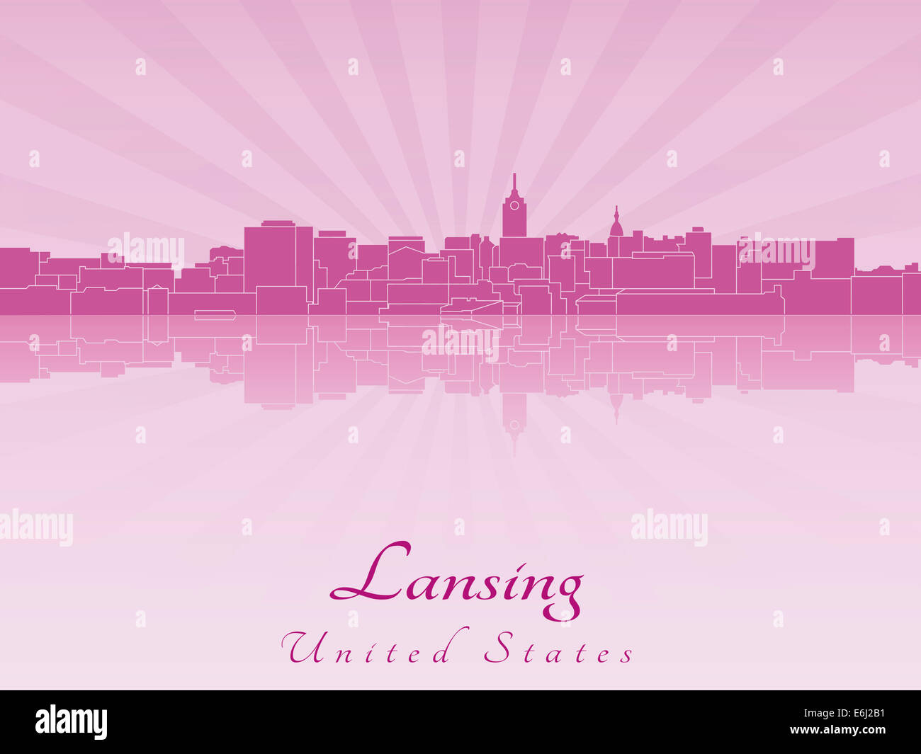 Lansing michigan downtown skyline hi-res stock photography and images ...