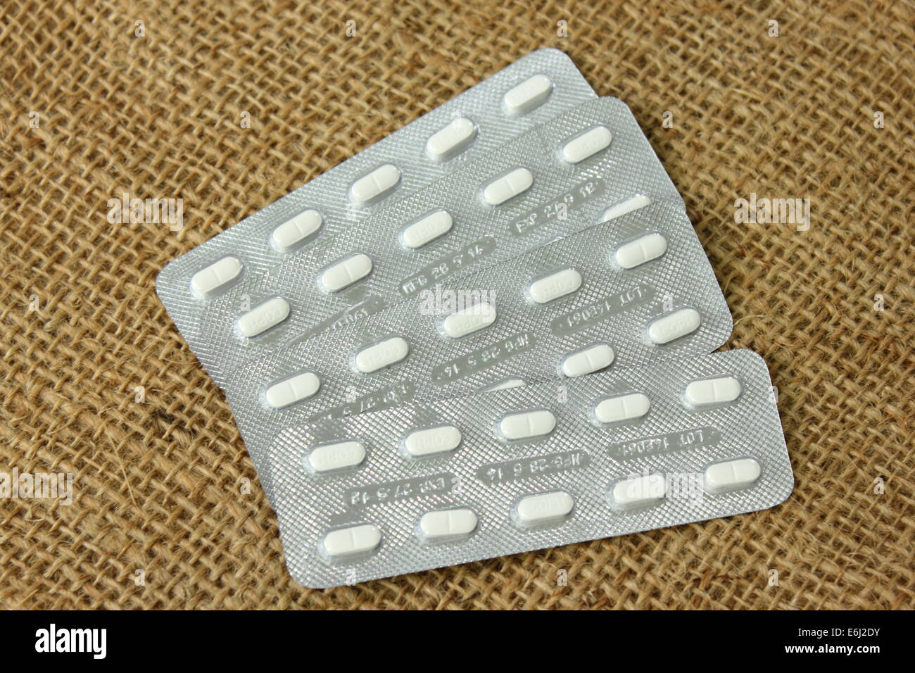 Tablet in sillver aluminum strip pack show medicine concept Stock Photo ...