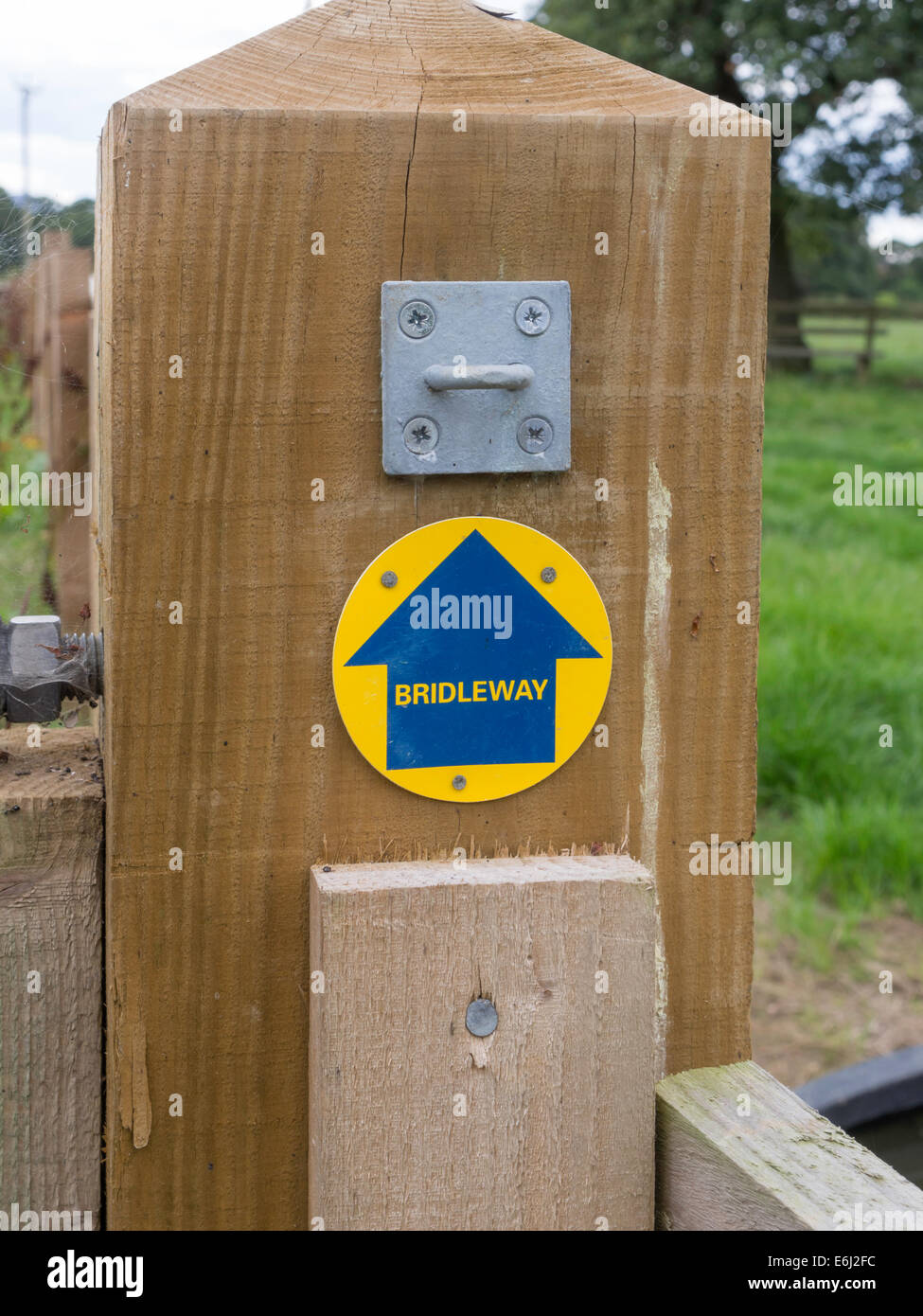 New marker post for a bridleway in North Yorkshire Moors National Park ...