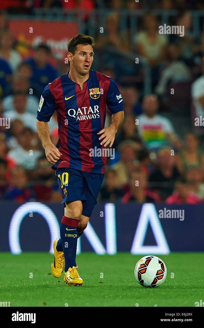 Lionel Messi (FC Barcelona), during La Liga soccer match between FC ...