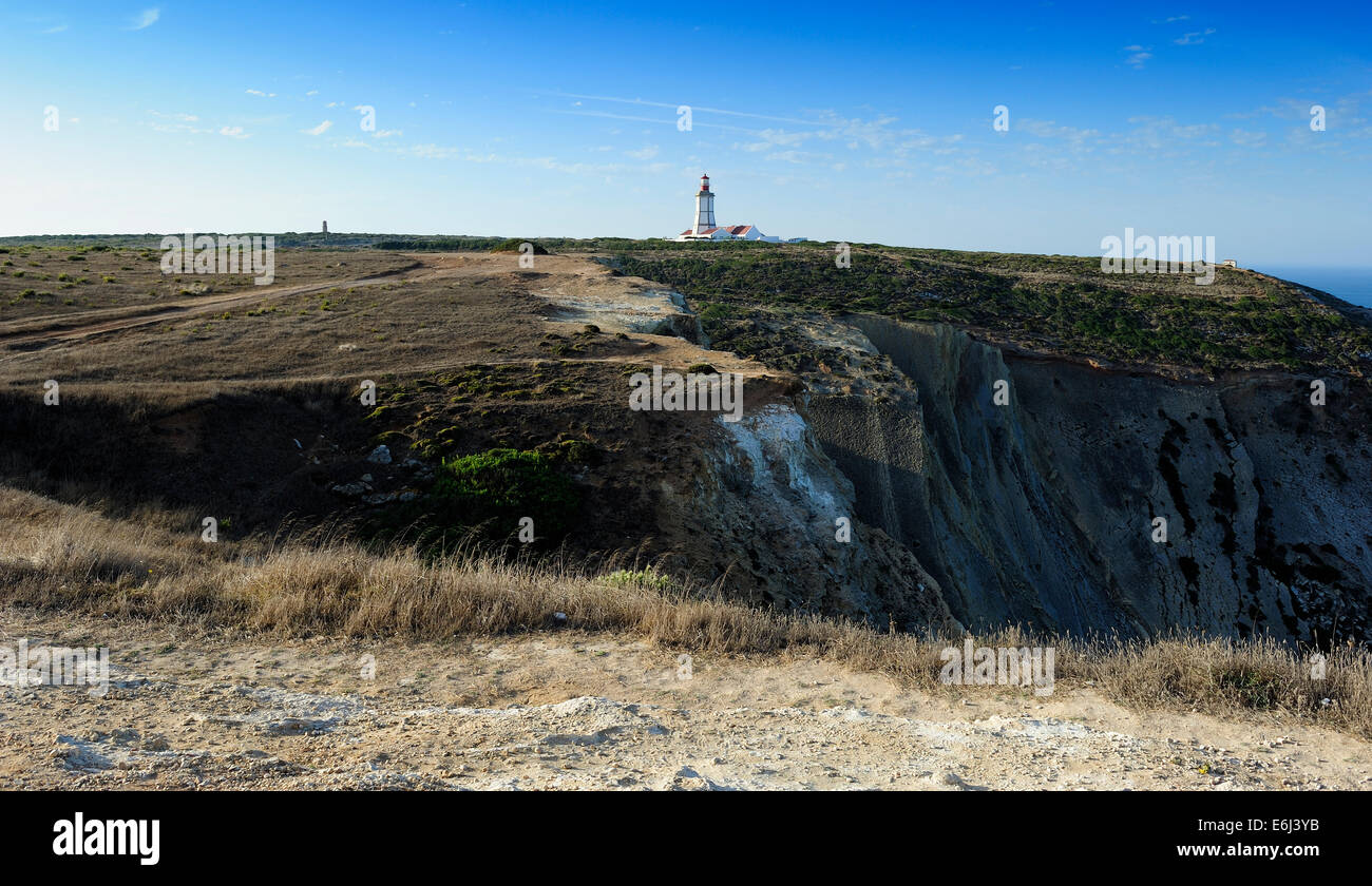 the coastline and lighthouse near cape Espichel, Portugal Stock Photo - Alamy