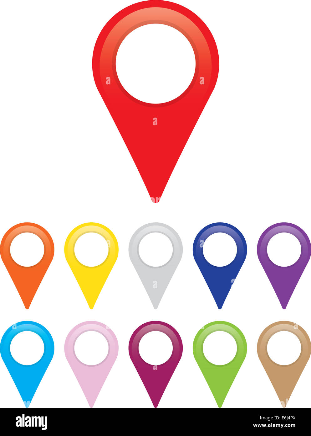 Map pointers hi-res stock photography and images - Alamy