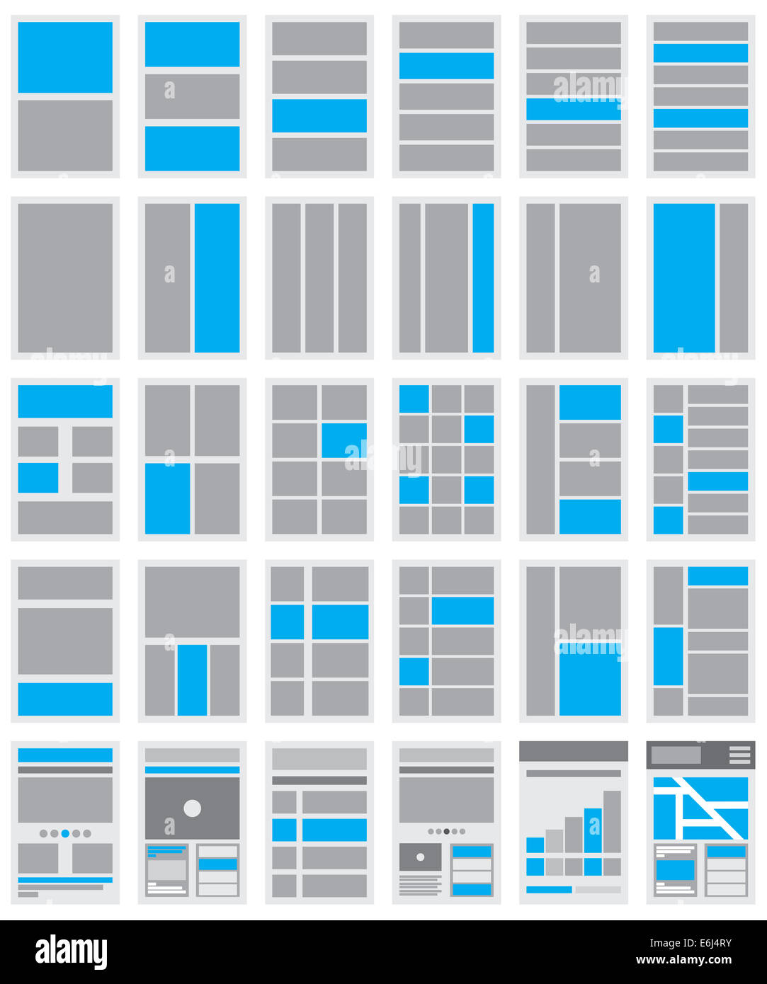An Illustration of Website Flowcharts and Site Maps Stock Photo - Alamy