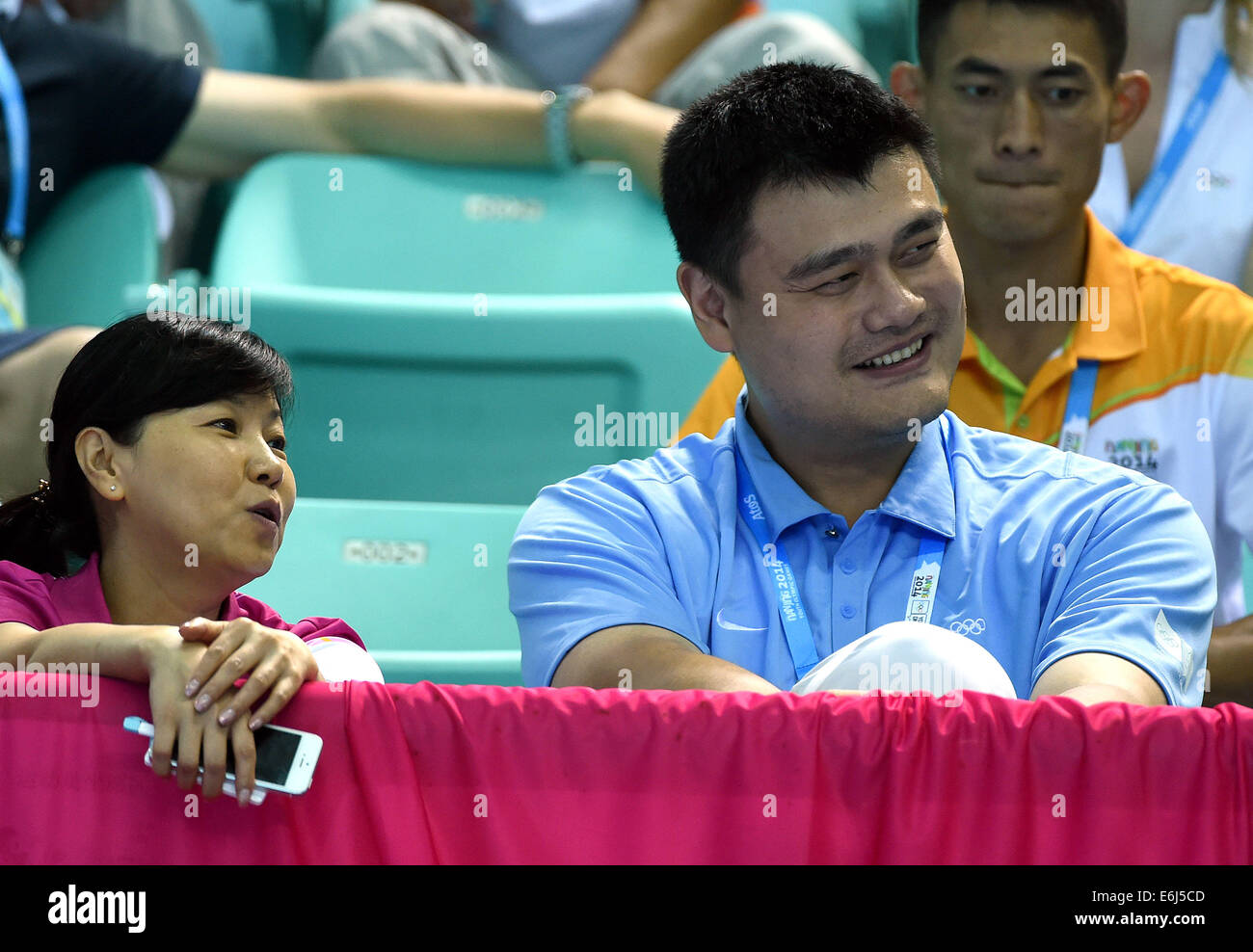 (140825) -- Nanjing,Aug 25,2014 (Xinhua) -- Famous athlete of China ...
