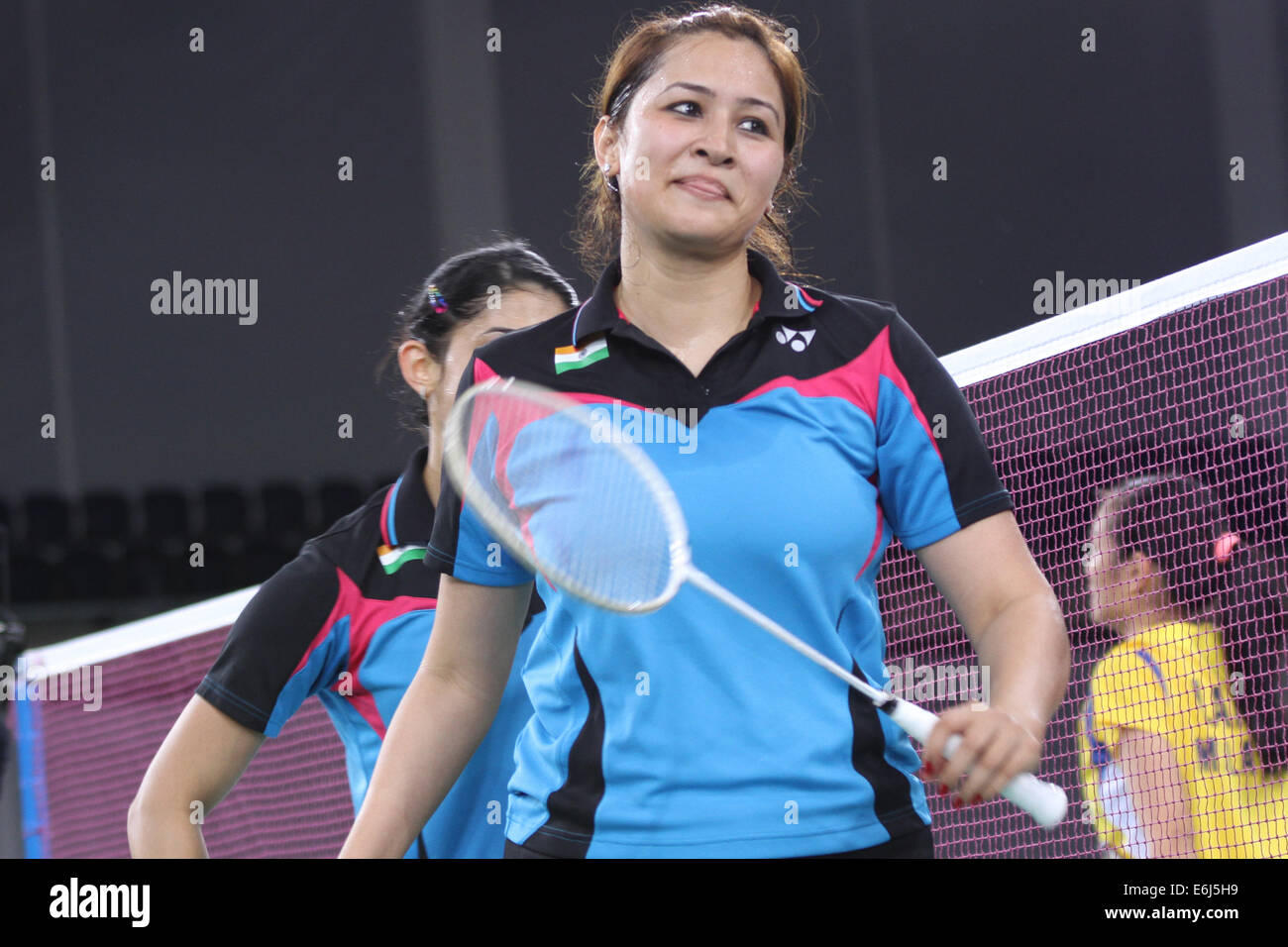 Jwala Gutta Playing Badminton On Court