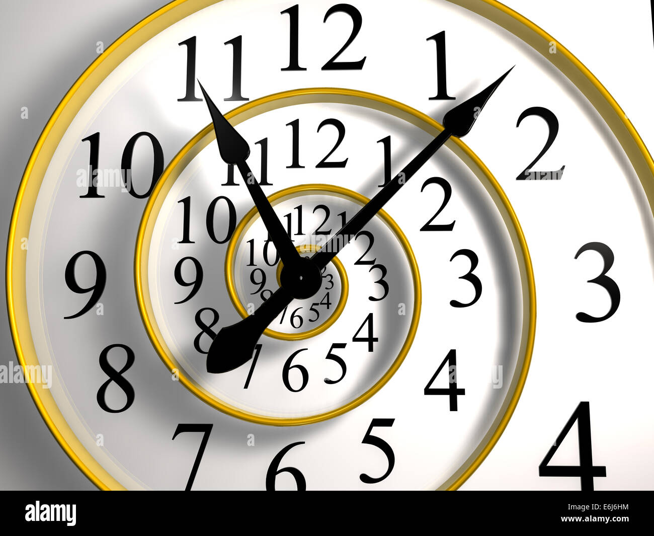 infinite time clock Stock Photo - Alamy