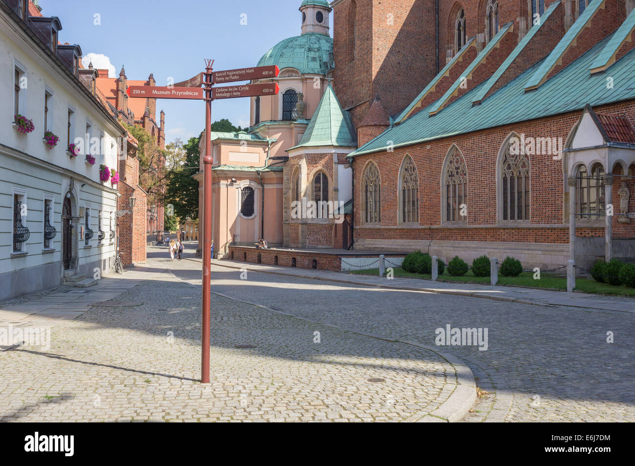 Wroclaw Katedralna street Ostrow Tumski Stock Photo - Alamy