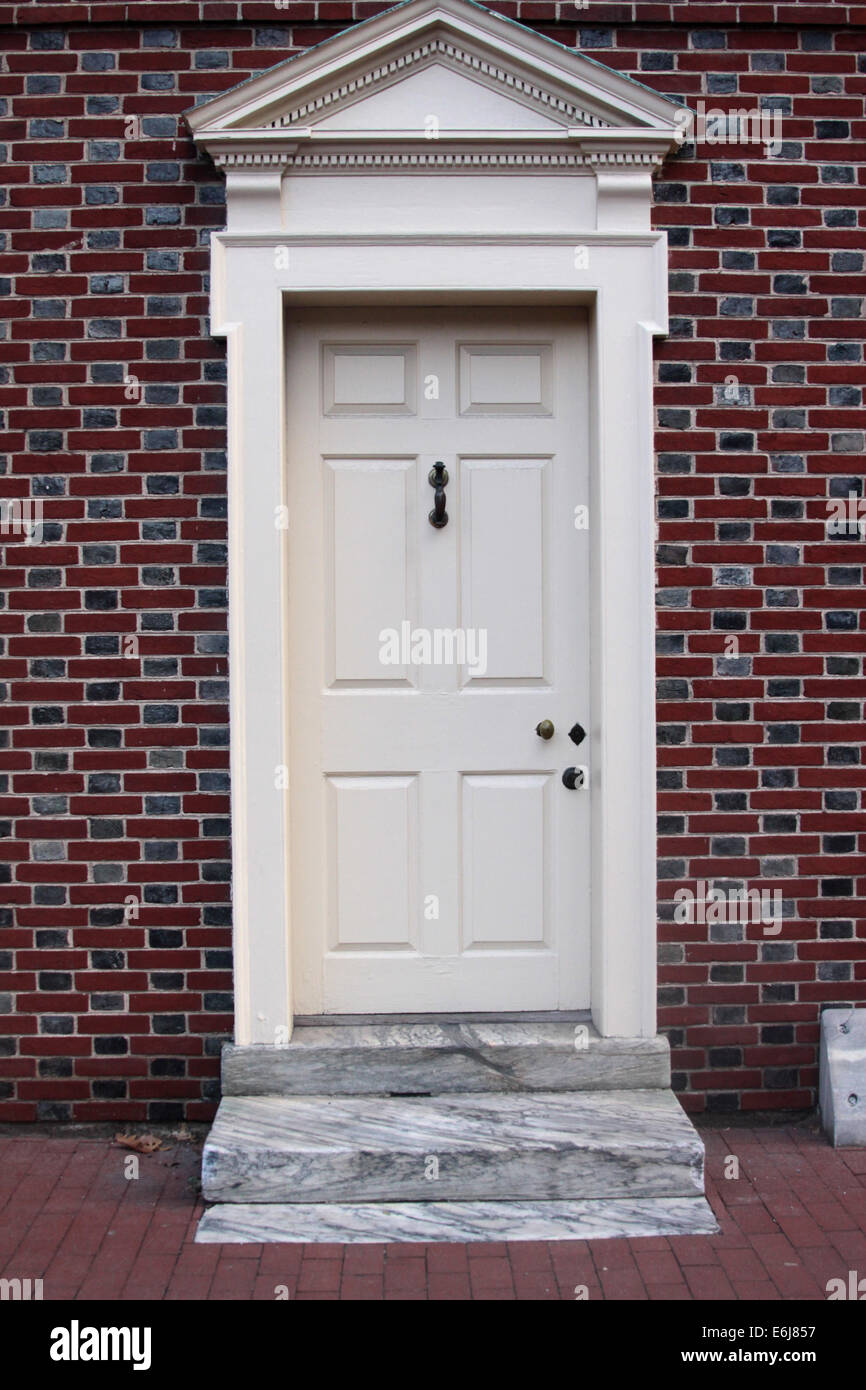 Colonial door from a building at Philadelphia's area of Society Hill ...