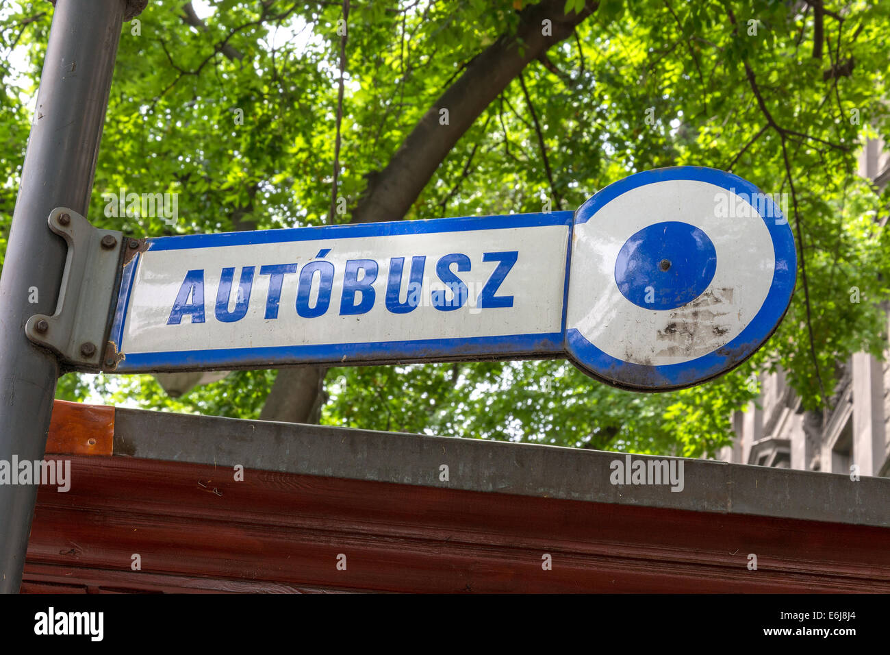 Bus sign budapest hi-res stock photography and images - Alamy