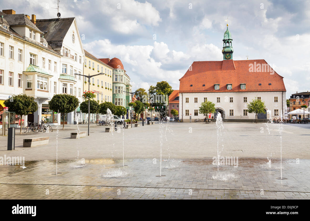 Market Square, Finsterwalde, Brandenburg, Germany Stock Photo - Alamy