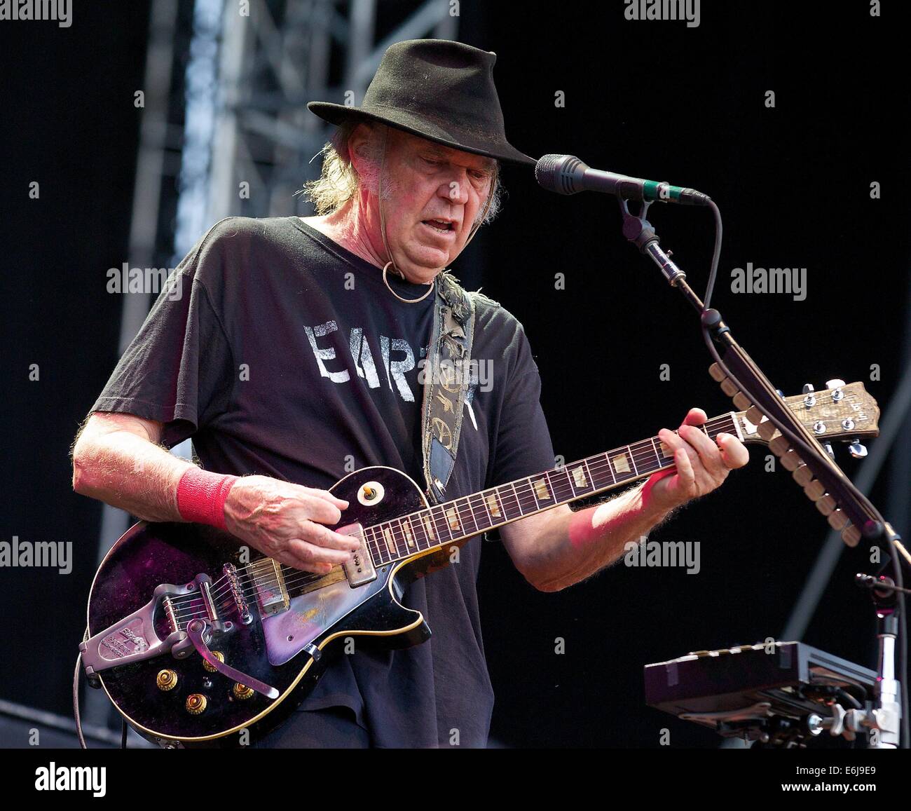 Neil Young, canadian rock musician , July 28, 2014 Stock Photo - Alamy