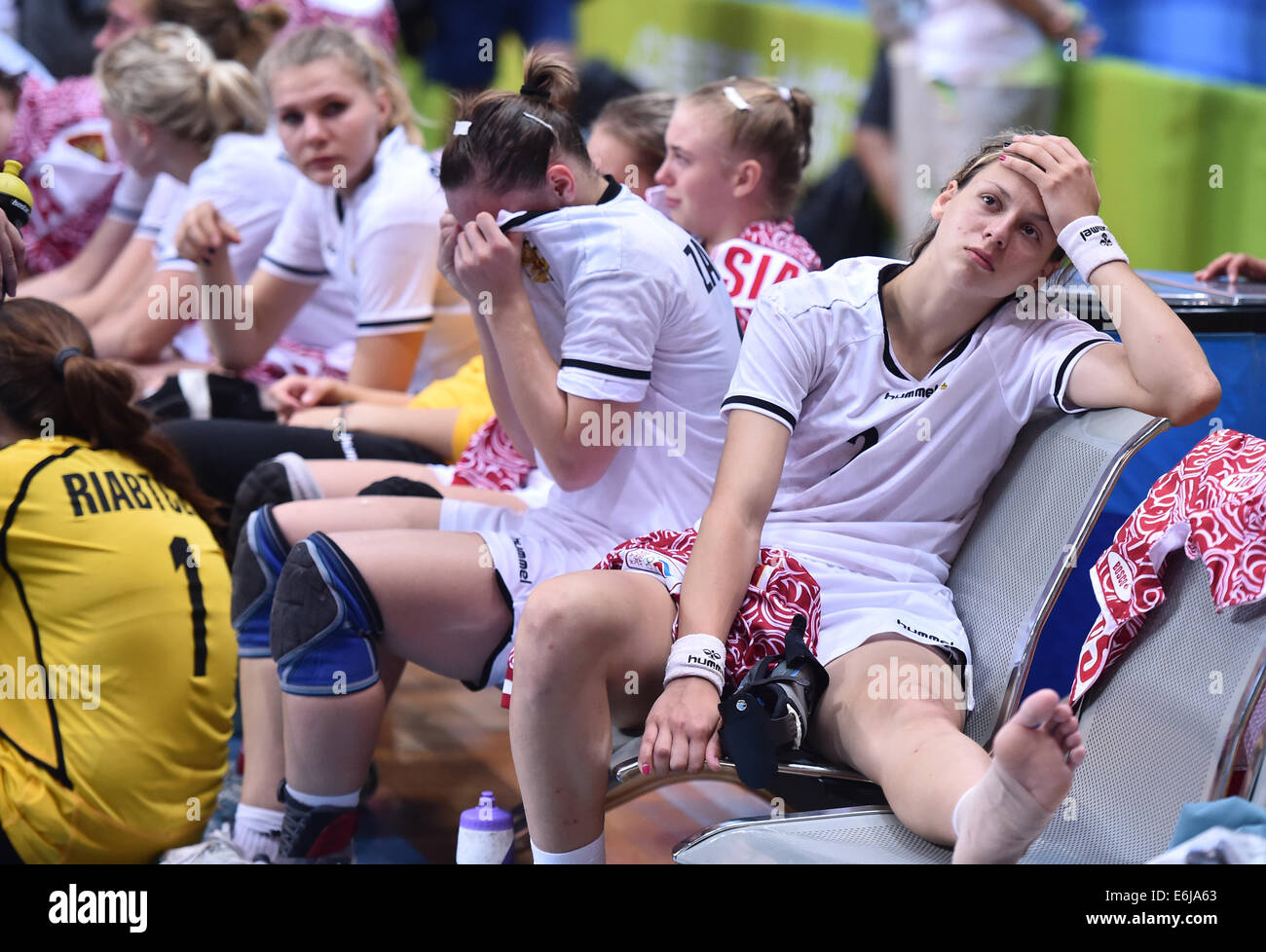 Nanjing, China's Jiangsu Province. 25th Aug, 2014. Team members of ...
