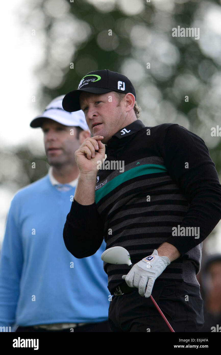 Vysoky Ujezd, Czech Republic. 24th Aug, 2014. Golf players Jamie ...