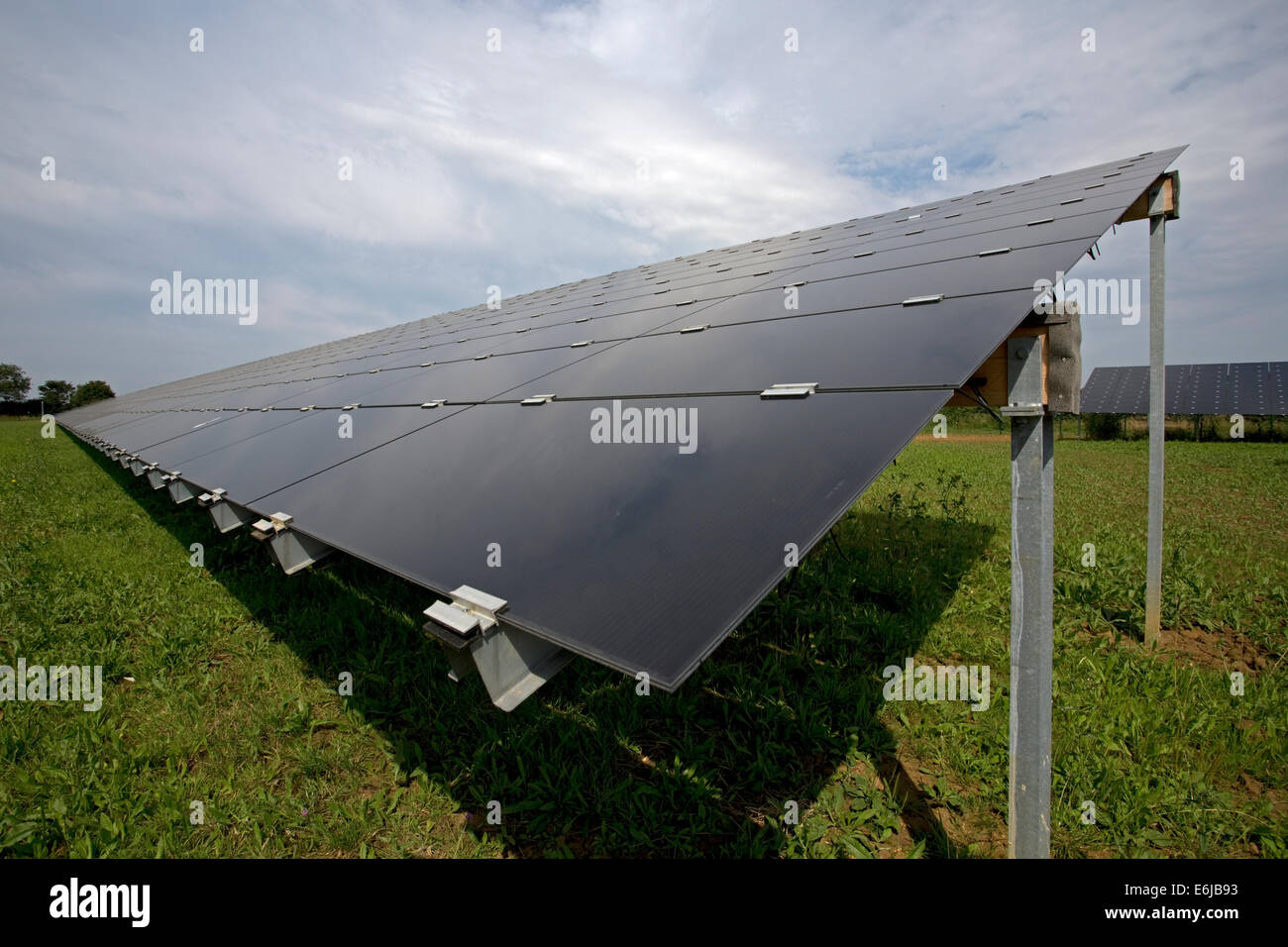 First solar thin film photovoltaic PV panels on Belectric solar farm at ...