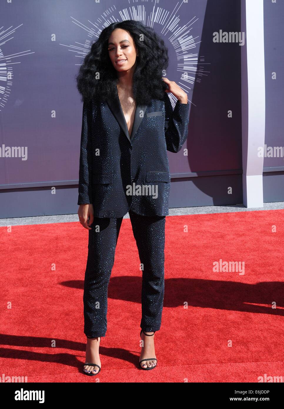 Inglewood, CA. 24th Aug, 2014. Solange Knowles at arrivals for MTV ...