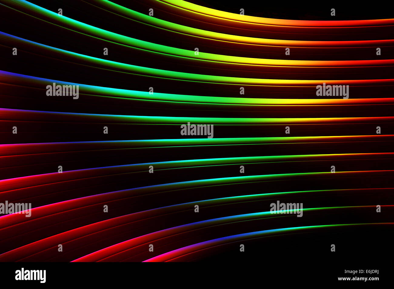 An abstract background metal shapes reflecting specter light Stock ...