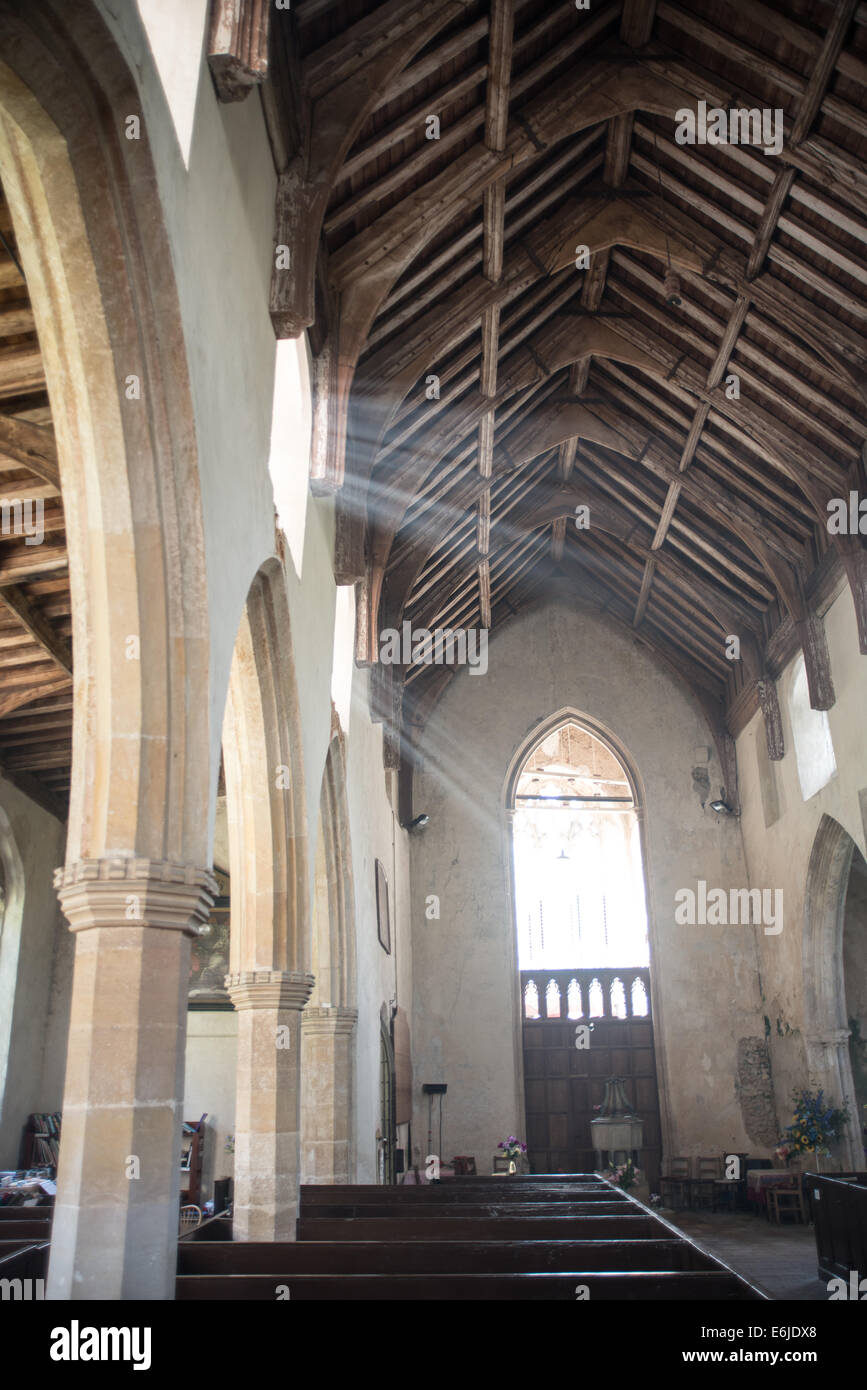 Light through church windows Stock Photo - Alamy