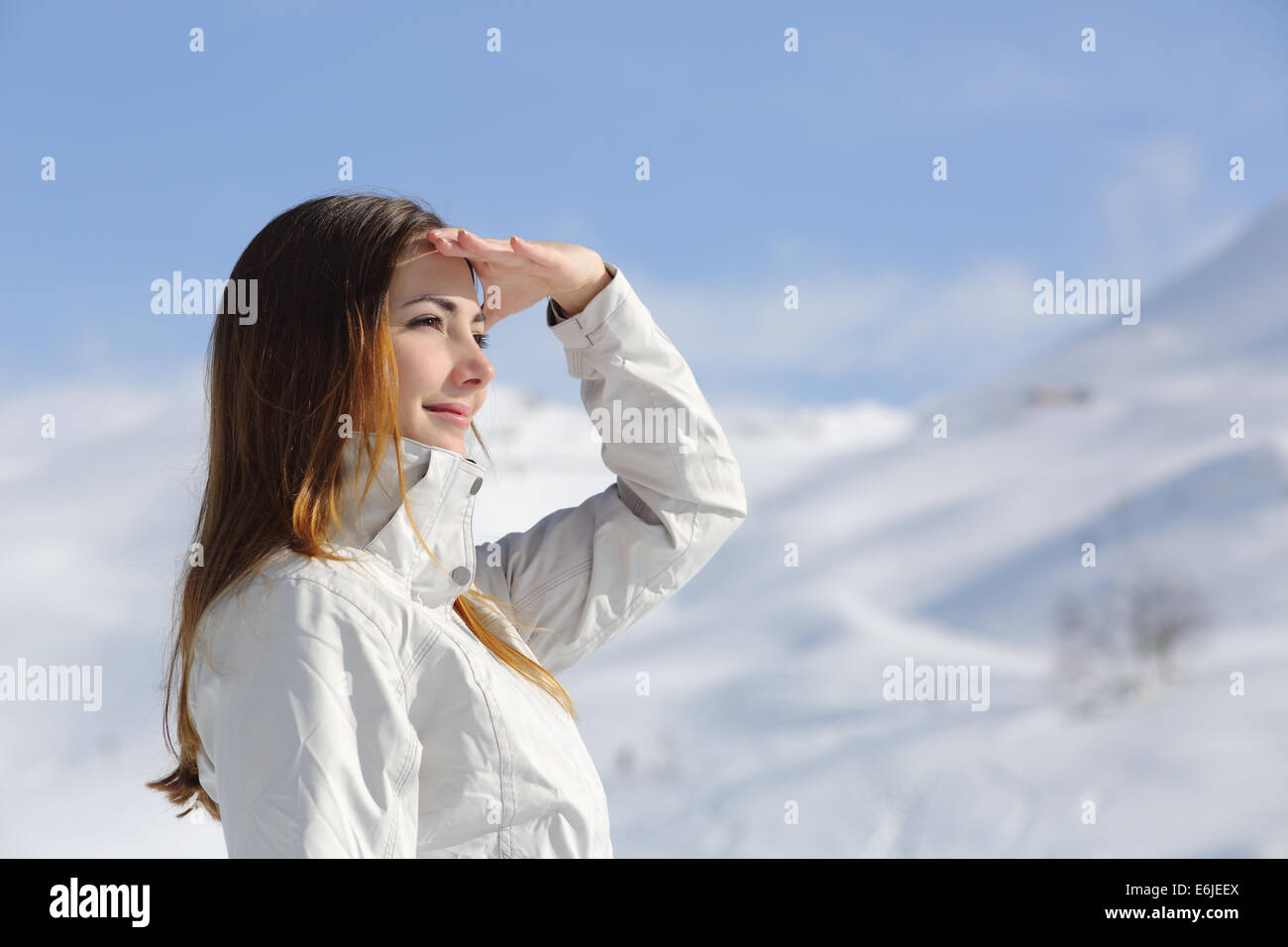Person looking forward hi-res stock photography and images - Alamy