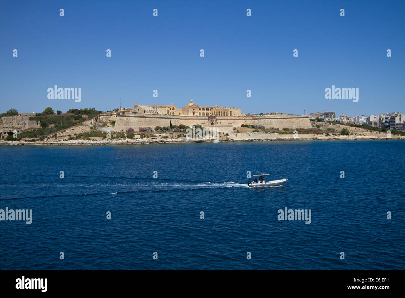 Fort Manoel from Valletta Stock Photo - Alamy