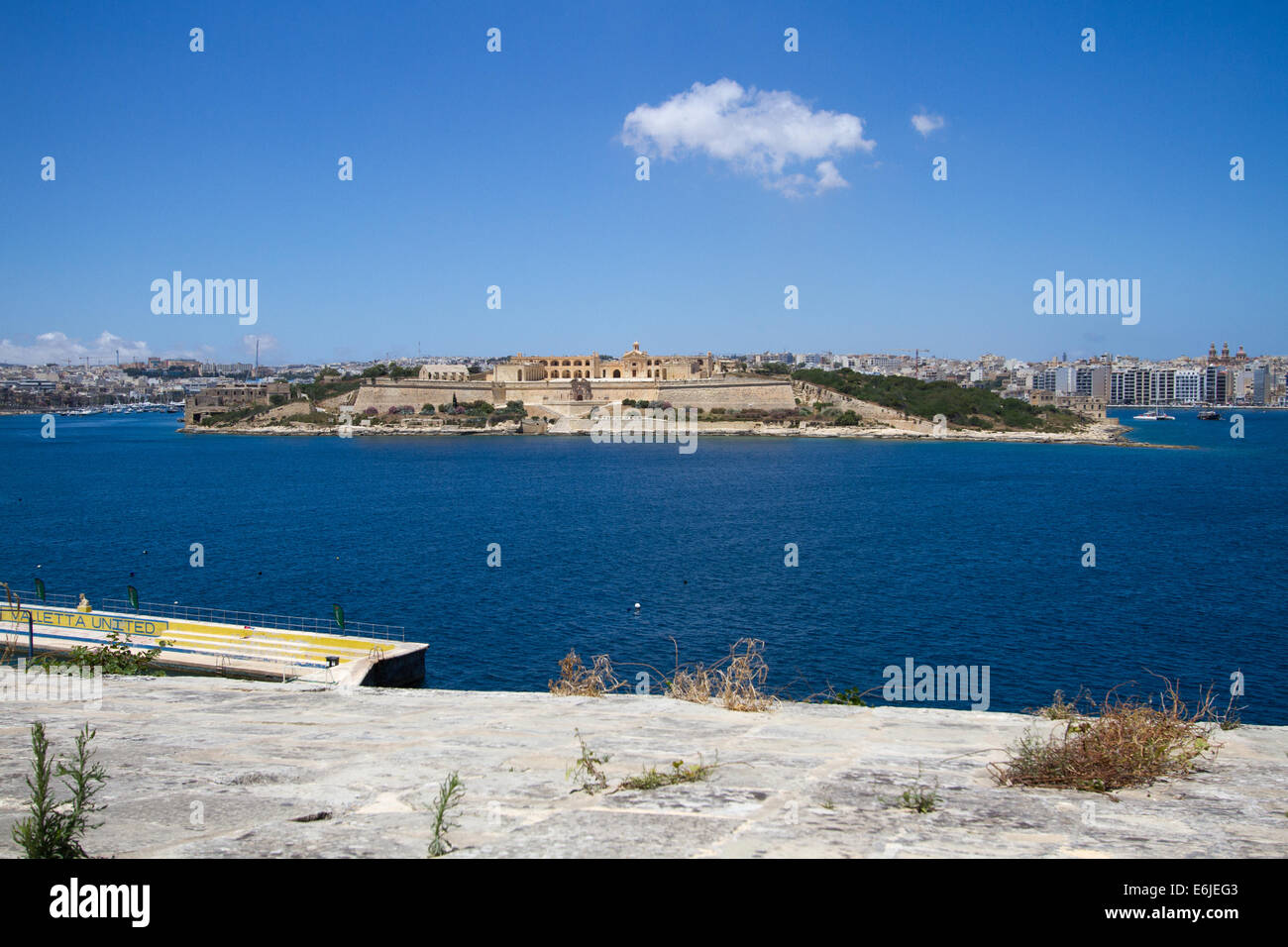 Fort manoel from Valletta Stock Photo - Alamy