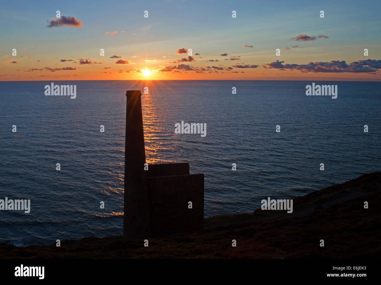 Cornwall Engine House Sunset High Resolution Stock Photography and ...
