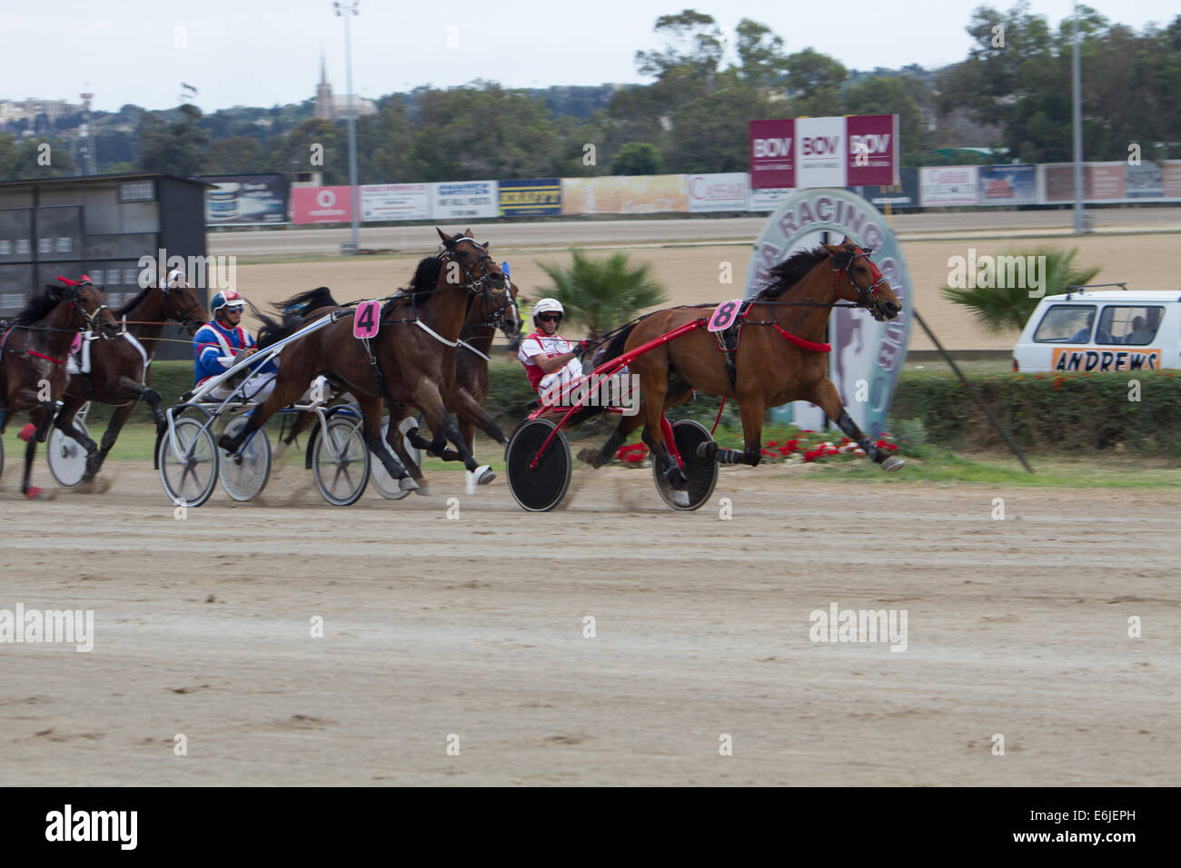 Trotting Marsa race track Valletta Stock Photo - Alamy