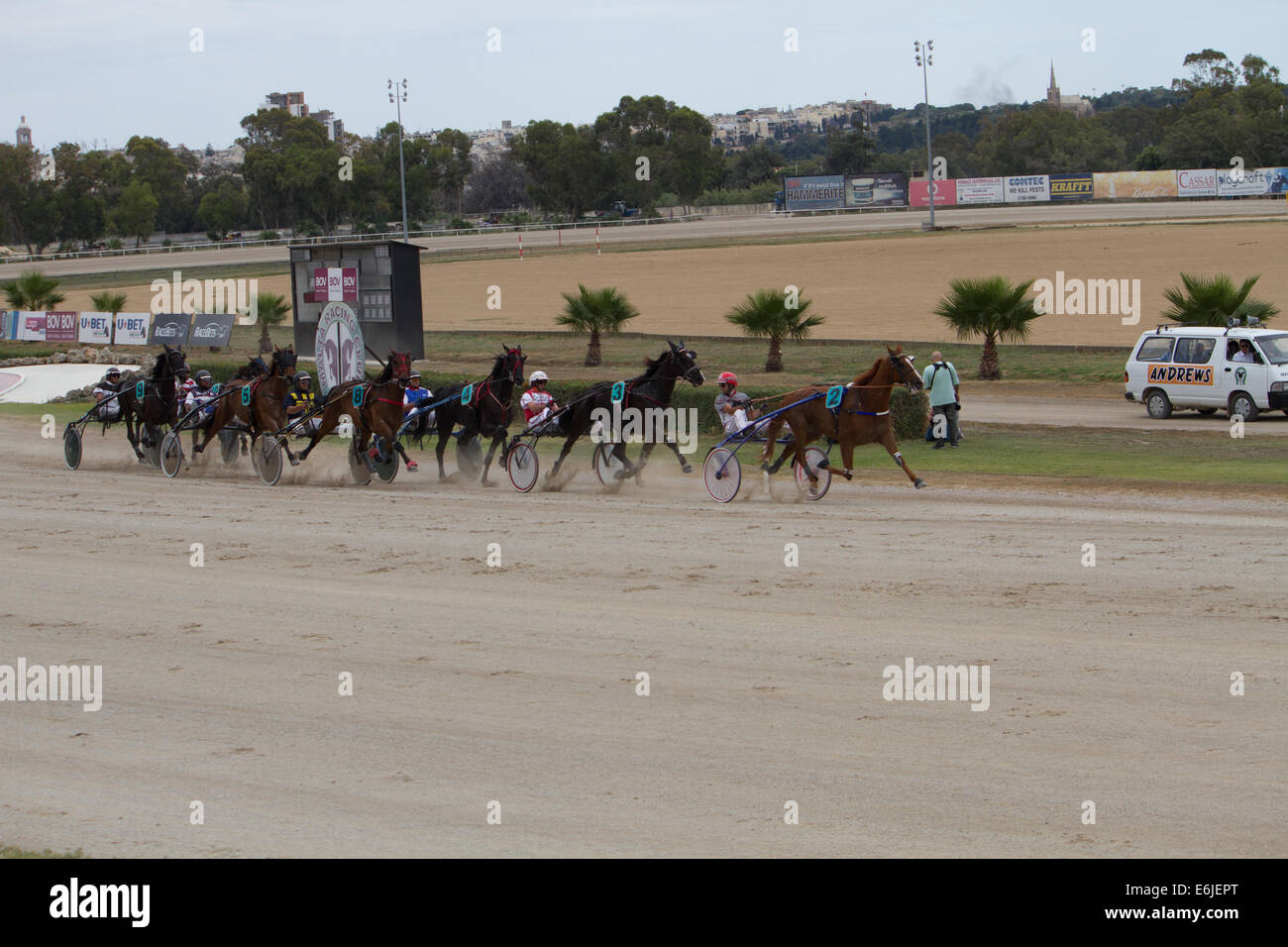 Trotting Marsa race track Valletta Stock Photo - Alamy