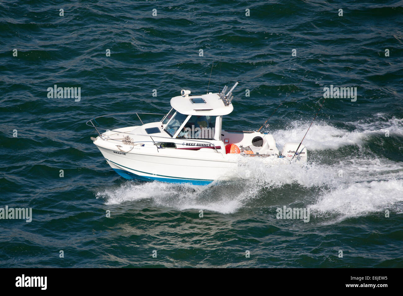 Southampton Docks small motor boat Stock Photo - Alamy