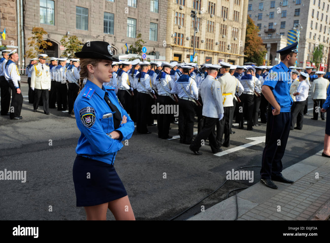 Kiev police woman hi-res stock photography and images - Alamy