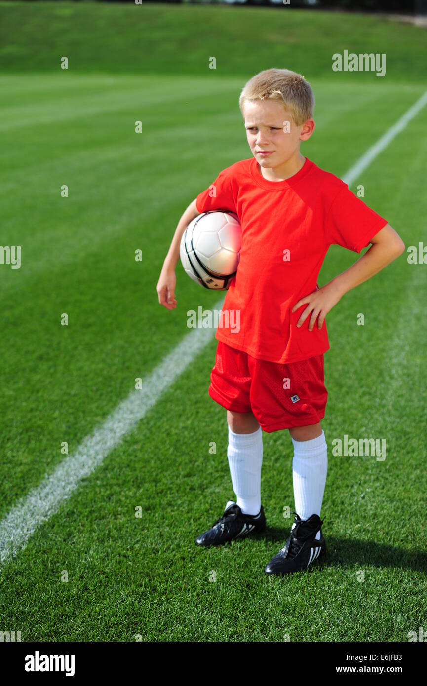Boy sad football hi-res stock photography and images - Alamy