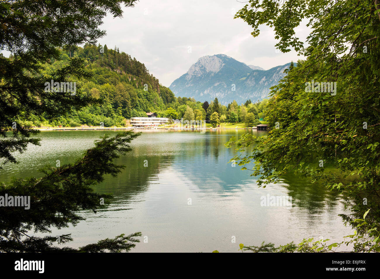 The beautiful lake in Hechtsee in the Tyrol region of Austria Stock ...