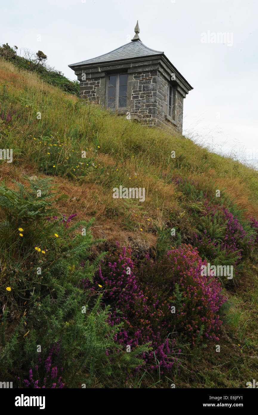 Stone Summer House or Garden House Folly at Hartland Abbey by the ...
