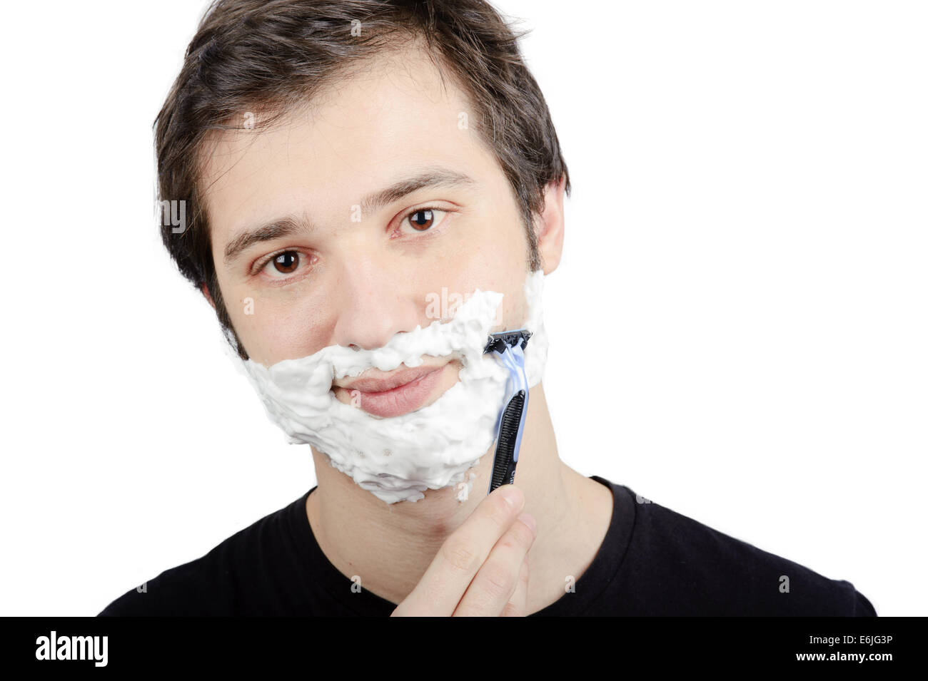 Shave himself hi-res stock photography and images - Alamy