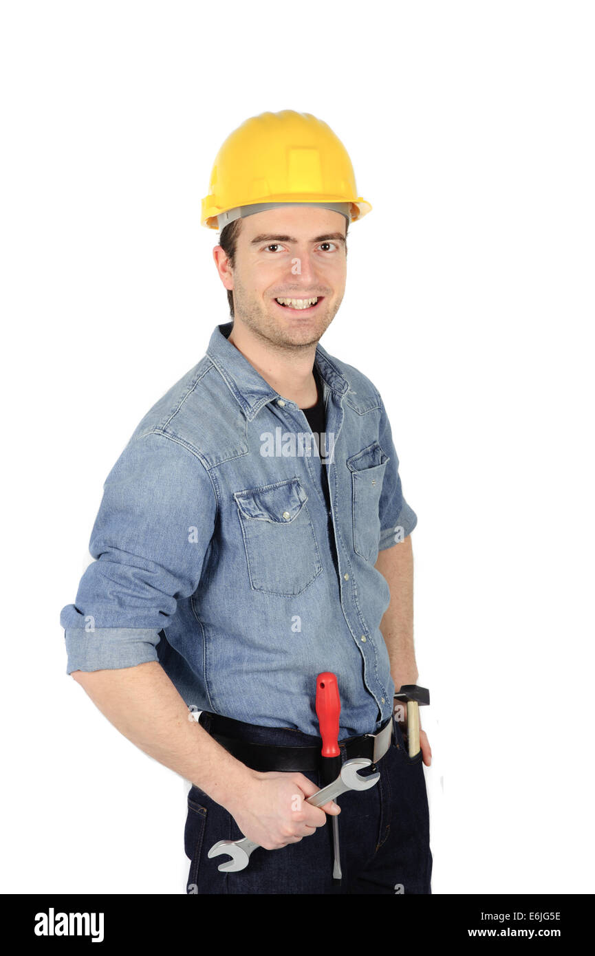 Manufacture worker white background hi-res stock photography and images ...