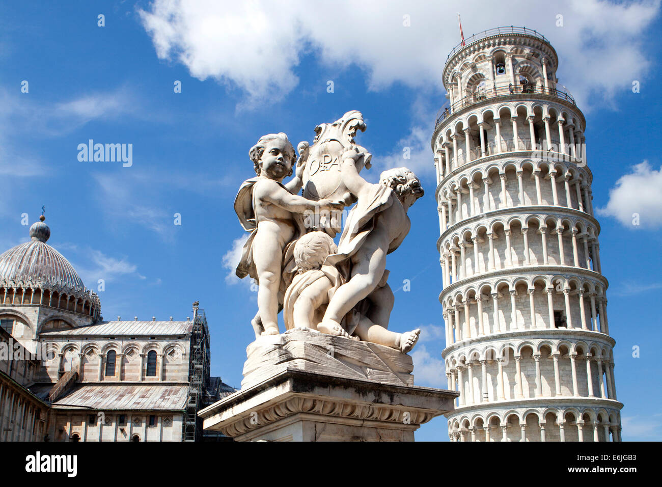 The Leaning Tower of Pisa is the campanile, or freestanding bell tower ...