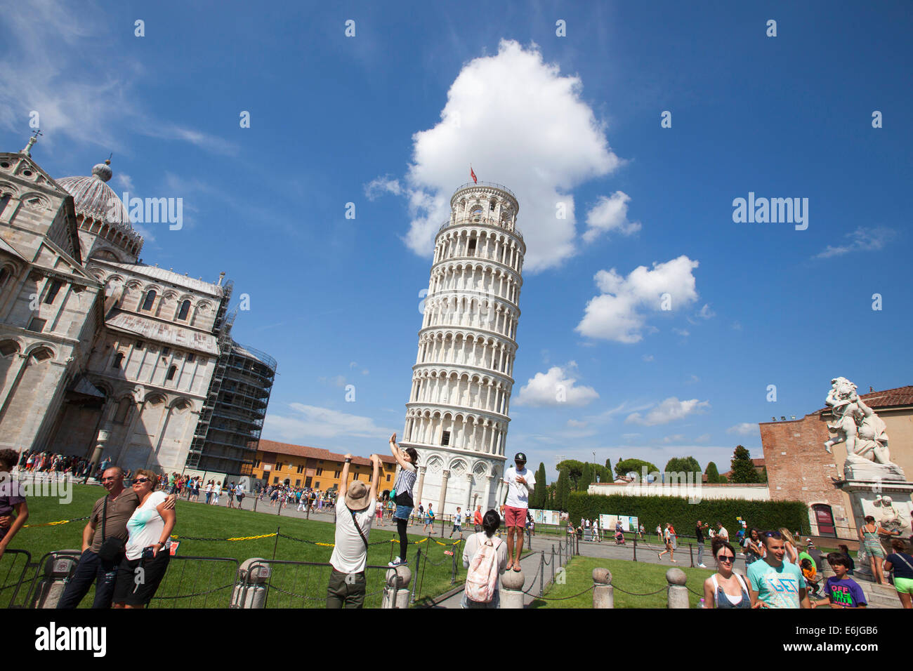 The Leaning Tower of Pisa is the campanile, or freestanding bell tower ...