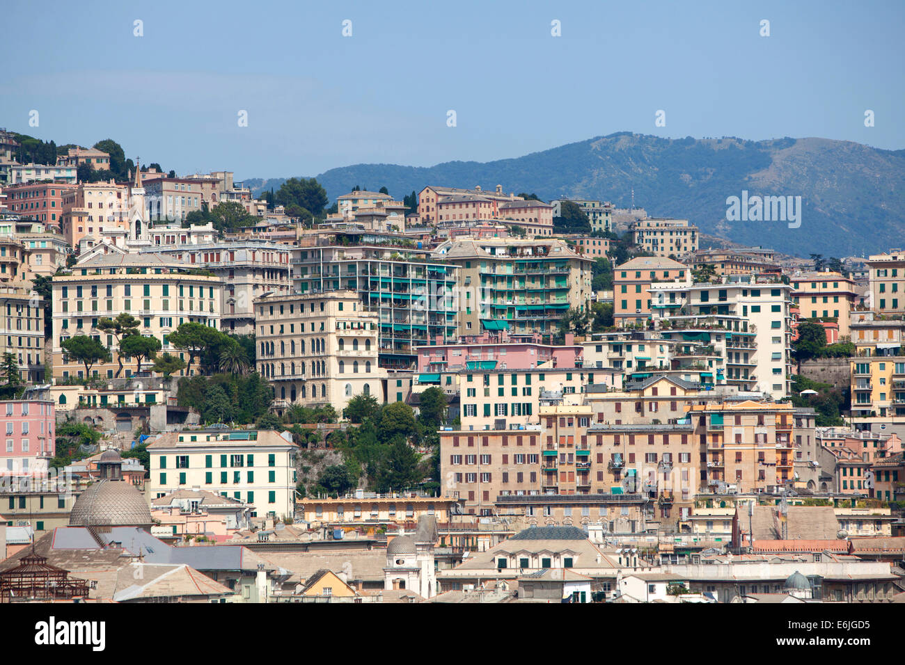 Port of Genoa the capital of Liguria in Italy Stock Photo - Alamy
