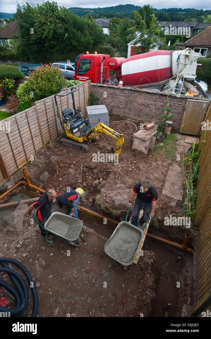 House Extensions Foundations High Resolution Stock Photography and ...