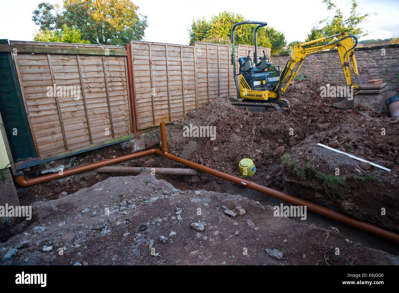 House extensions foundations hi-res stock photography and images - Alamy