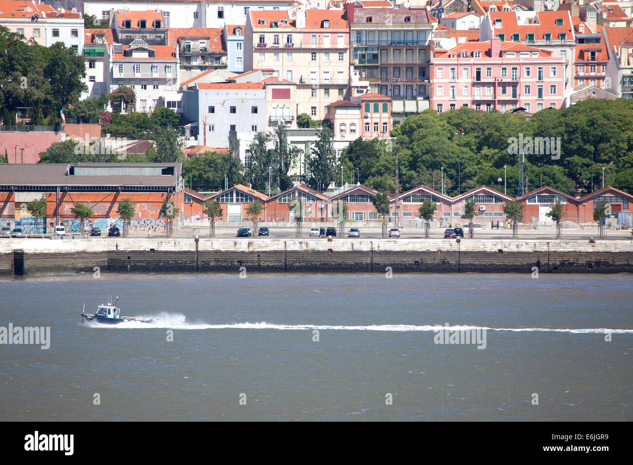 Tagus River Lisbon the capital and the largest city of Portugal Stock ...