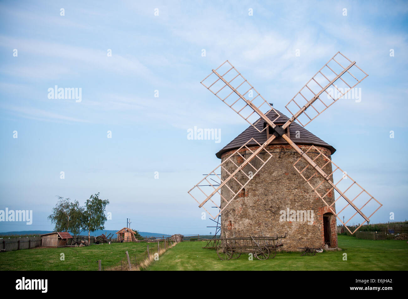 old traditional windmill Stock Photo - Alamy