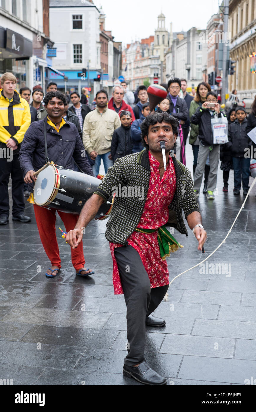 Leicester, UK. 25th Aug, 2014. Leicester Mela a glittering mix of live ...