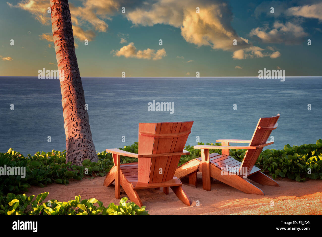 Two chairs sea hi-res stock photography and images - Alamy