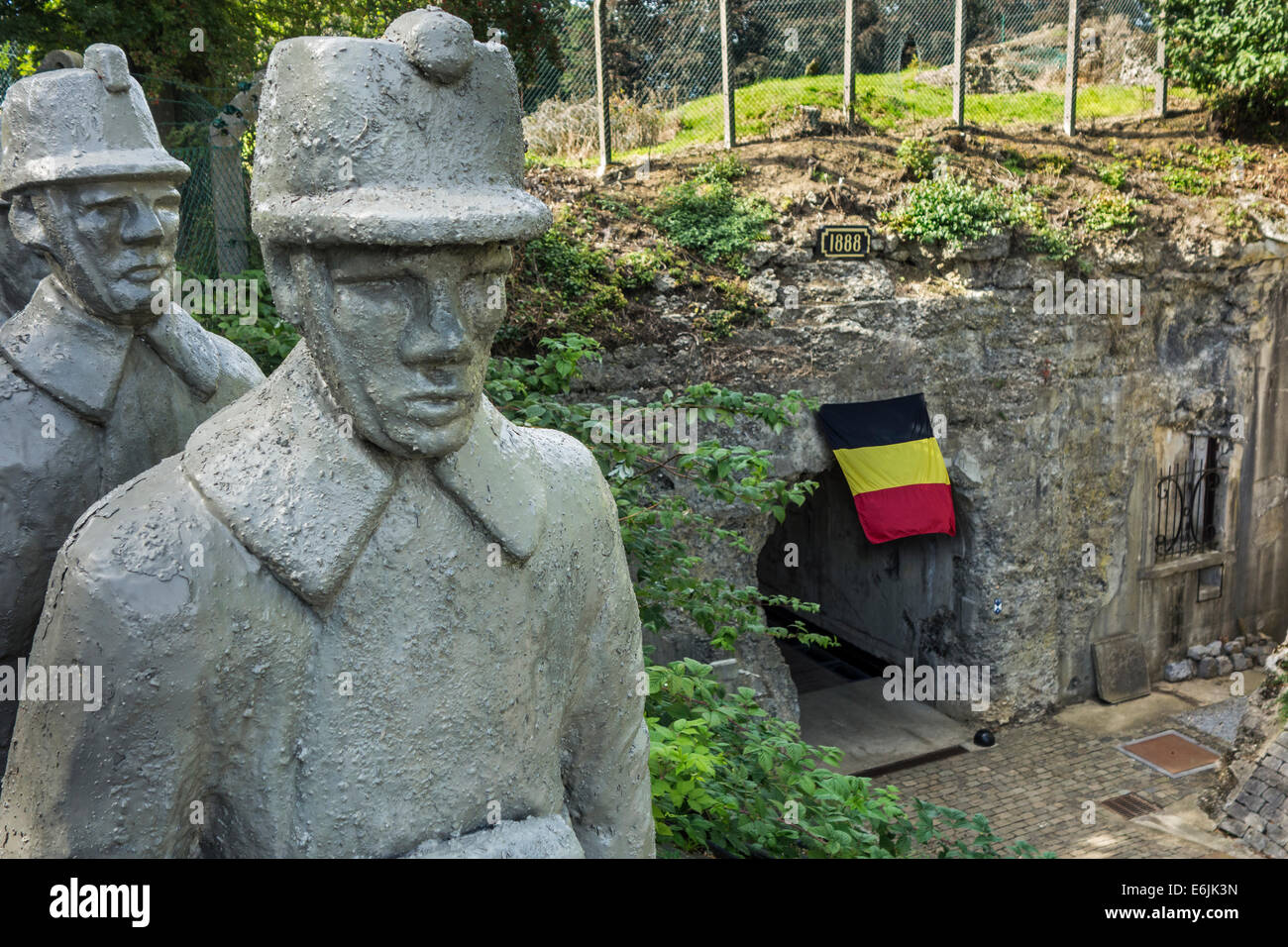 Entrance gate of Fort de Loncin, destroyed during the First World War ...