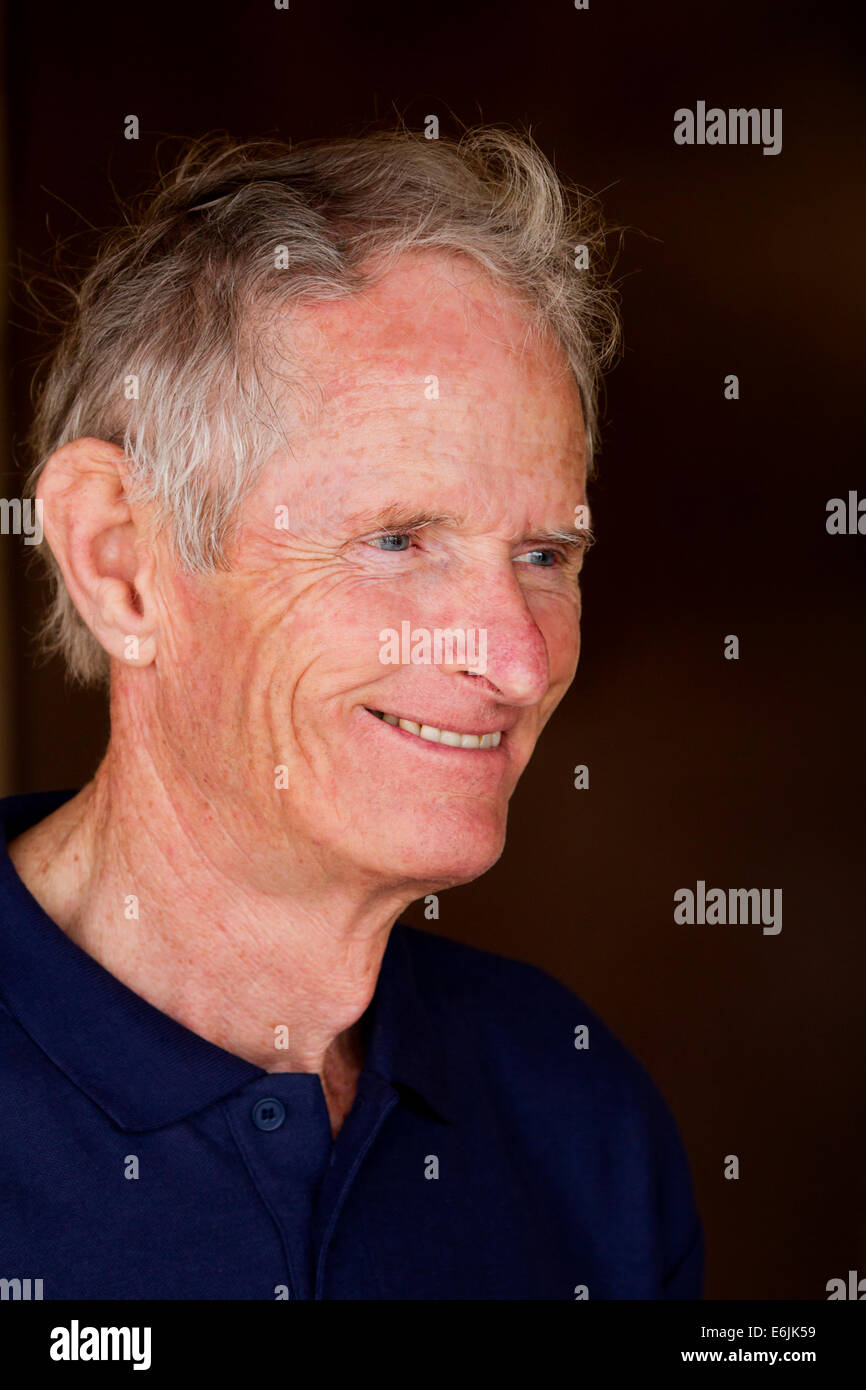 A smiling portrait of Philip Pascall Stock Photo - Alamy