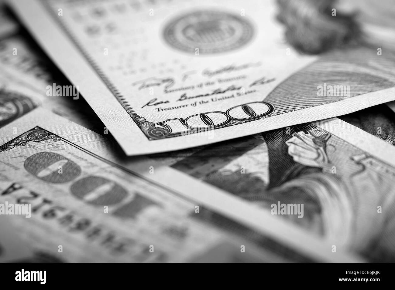 100 us dollar Black and White Stock Photos & Images - Alamy