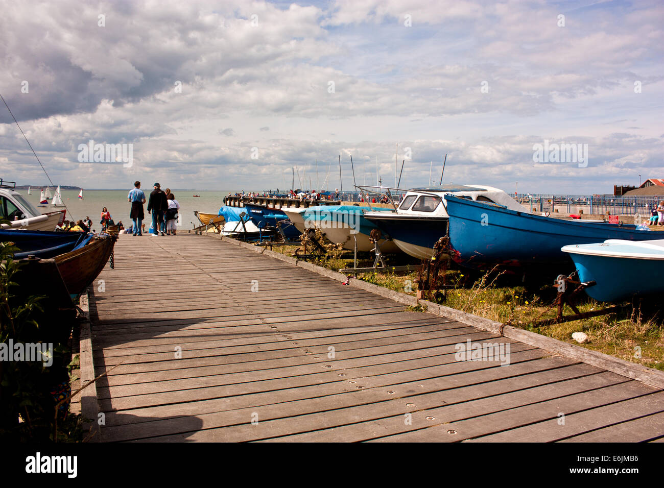 A small Jetty at Whitstable on the Kent coast Stock Photo - Alamy