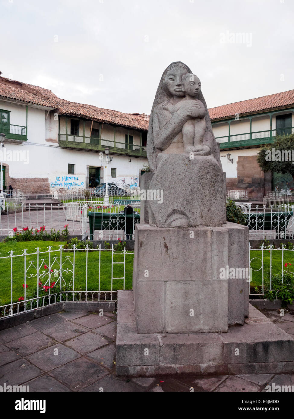 Statue of Santa Teresa - Cusco, Peru Stock Photo - Alamy