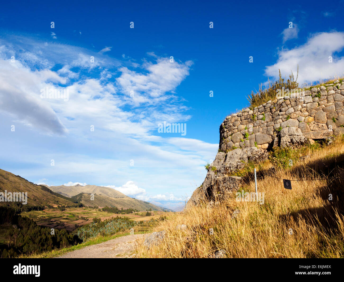 Ruins of Puka Pukara (Red Fortress) near Cusco - Peru Stock Photo - Alamy