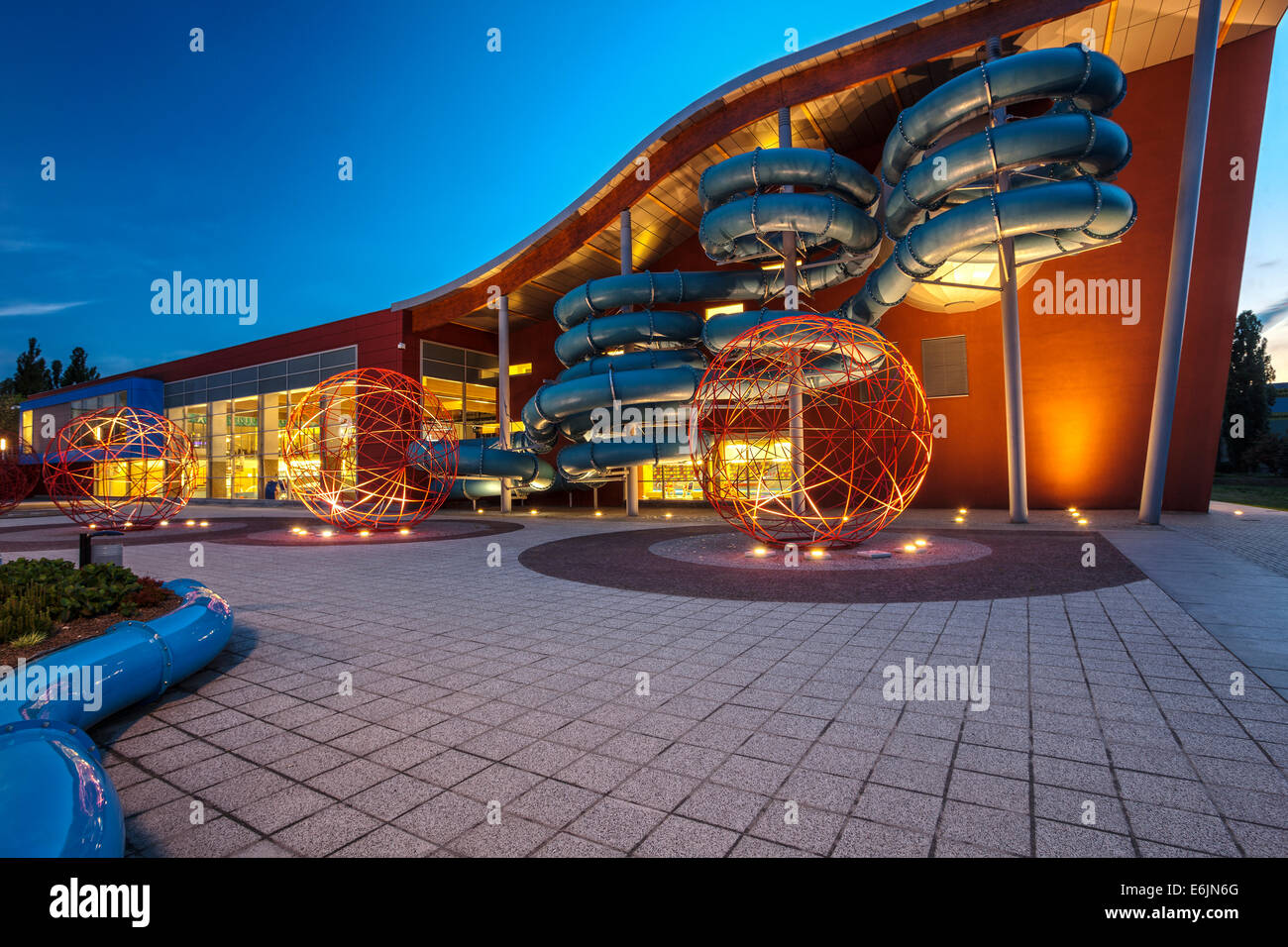 Olympic swimming pool in Olsztyn Poland Stock Photo - Alamy